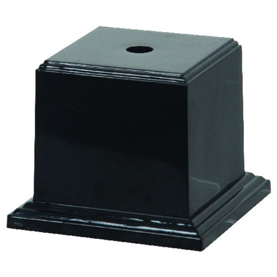 Trophy Distributors - Black Plastic Base (55mm Sq On Top) - 2in