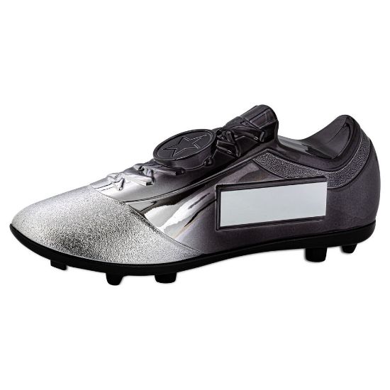 Trophy Distributors - Filled Plastic Footballl Boot In Silv|black With ...